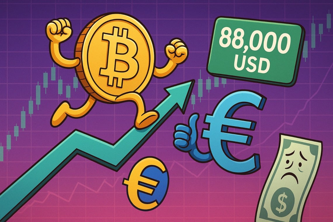 Bitcoin Price: nice reaction above 88,000 USD